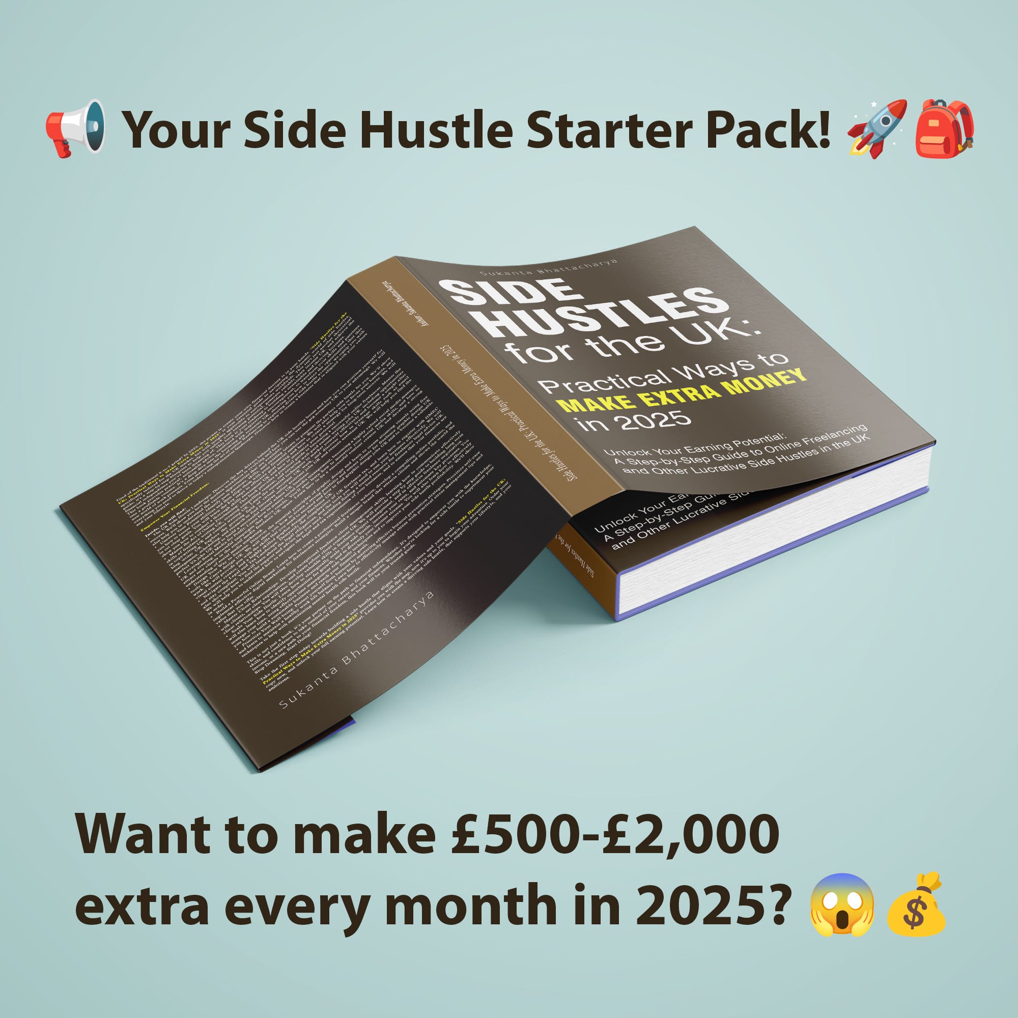 📢 Your Side Hustle Starter Pack! 🚀🎒