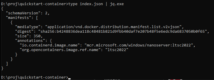 Deep-dive into exported Container Image content