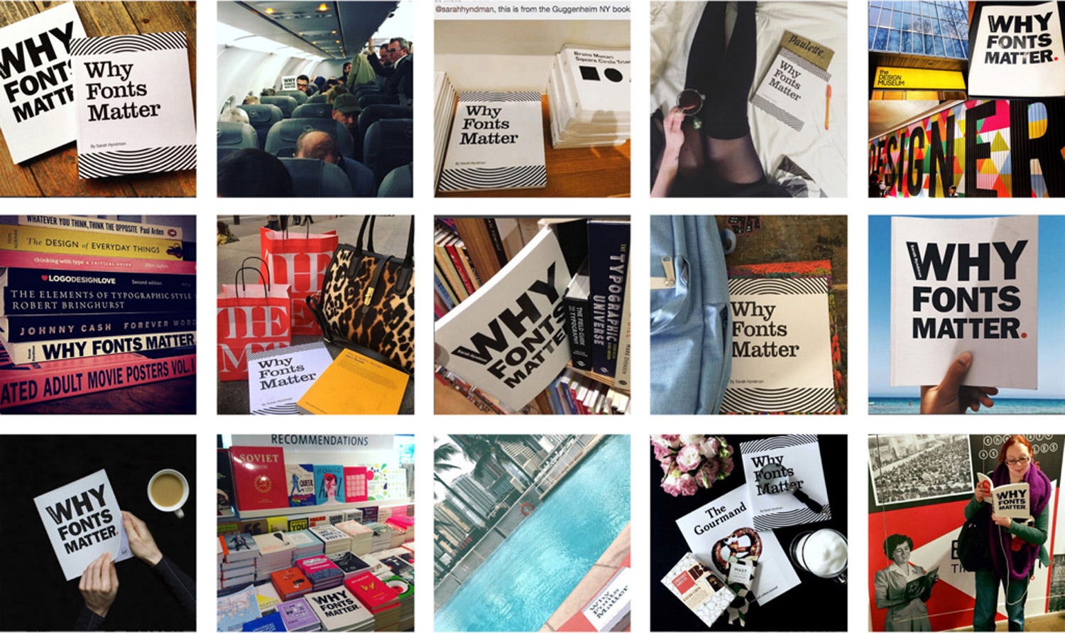 Book. Why Fonts Matter. A bestselling book by Sarah Hyndman