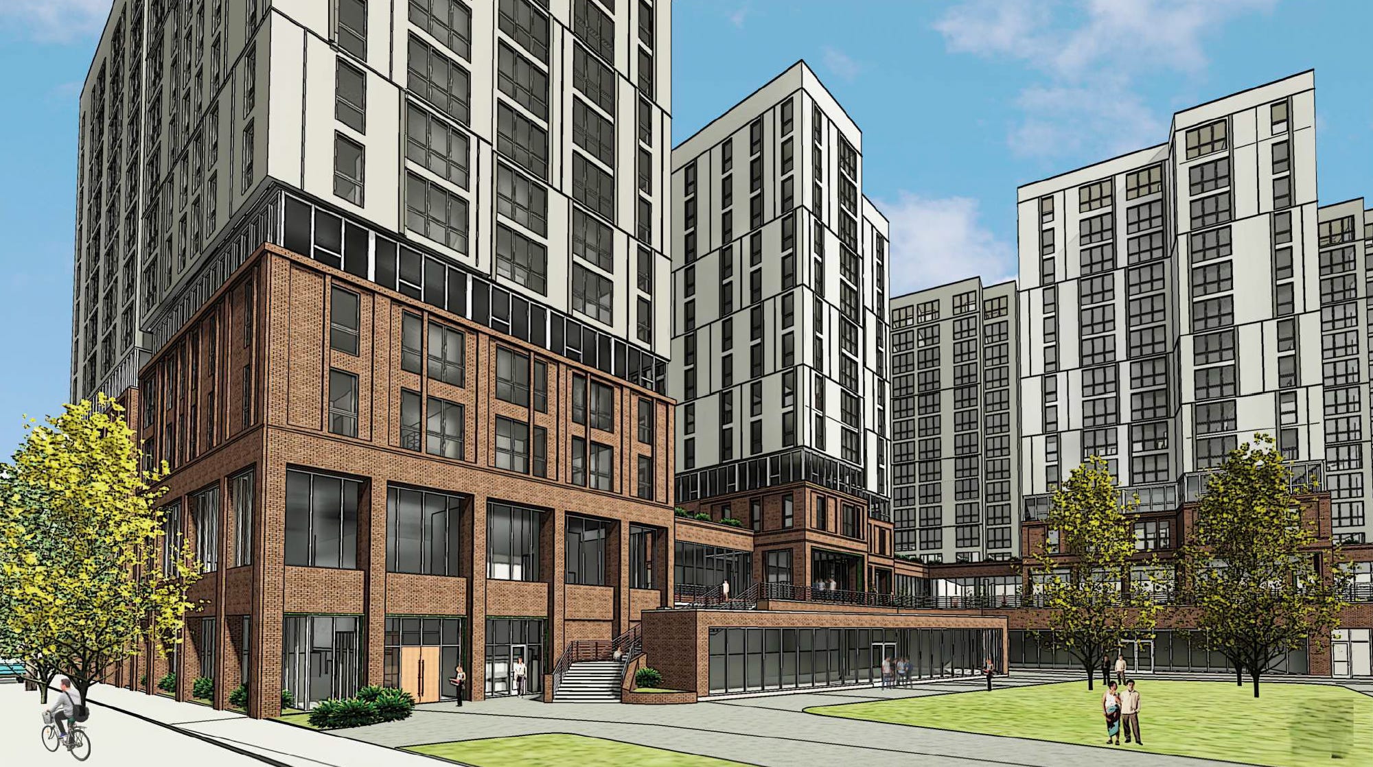 Updated 13-story plan delivered for Chauncey Hill Mall site