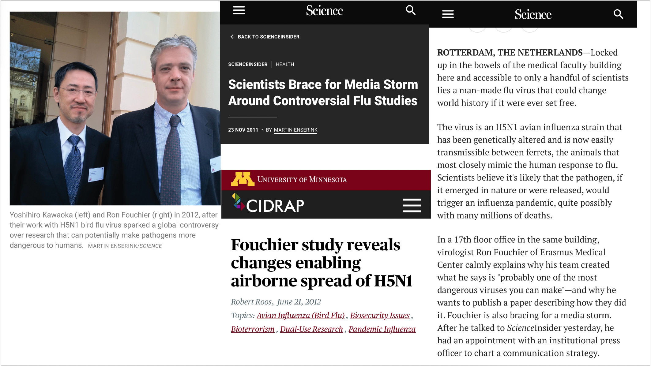 "Gain of Function" and Influenza A Virus