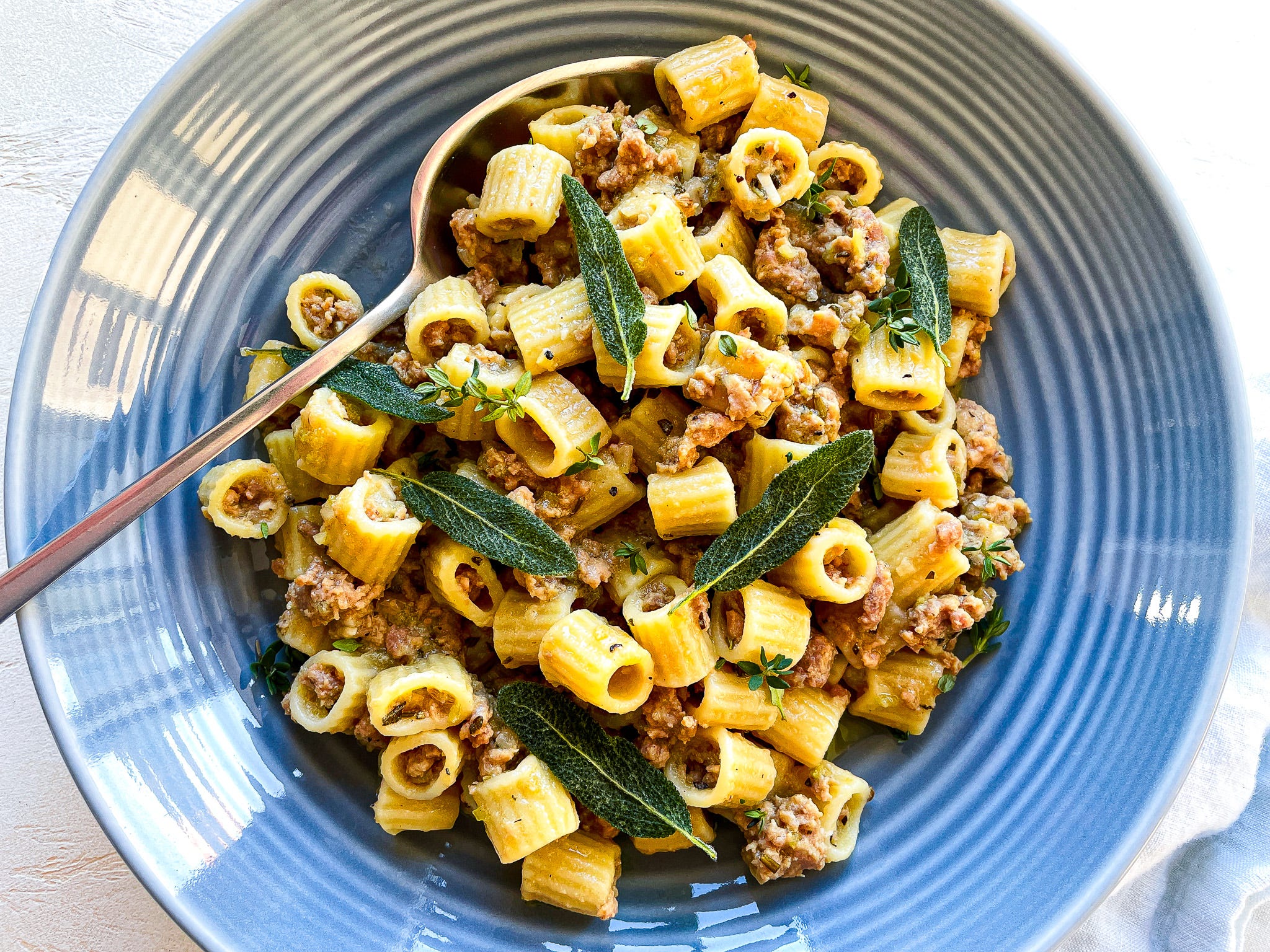 weeknight white ragù - by Meryl Feinstein