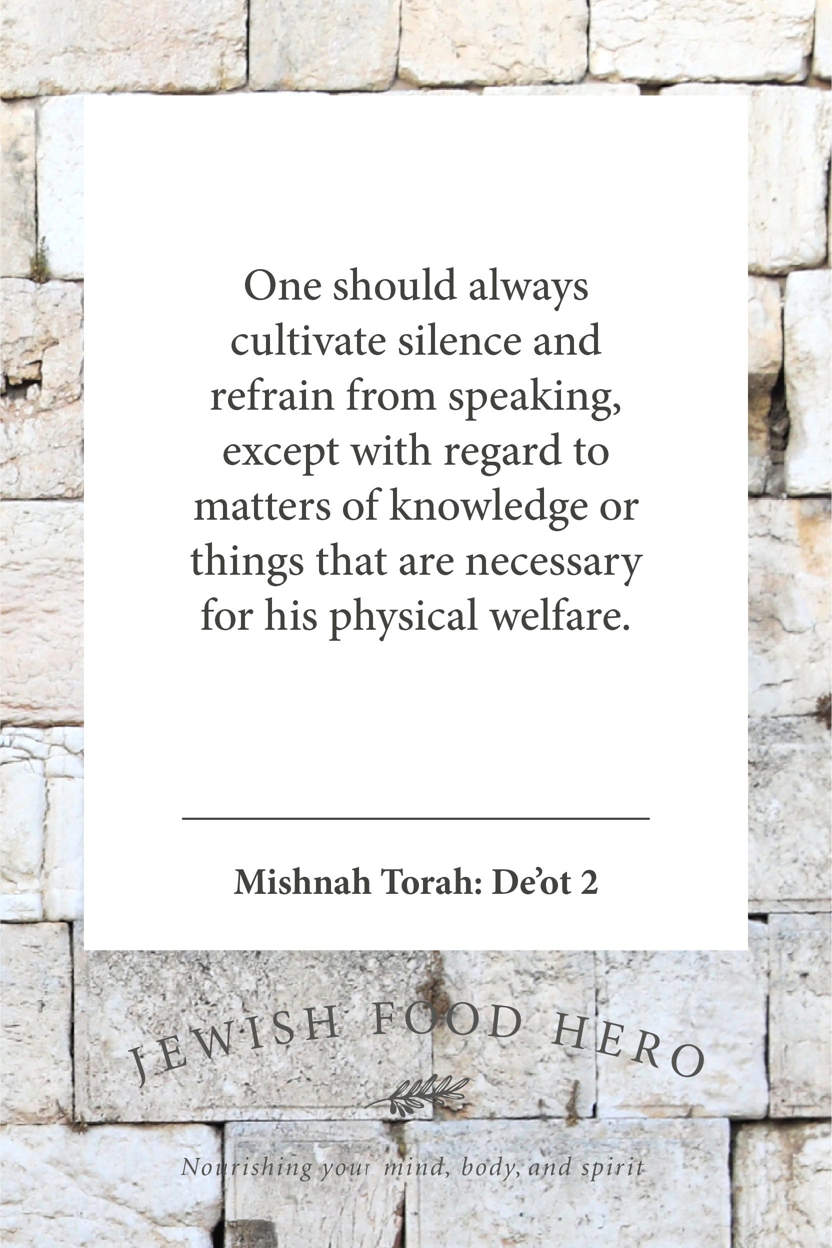 Sacred Hush: Exploring Silence in Jewish Wisdom