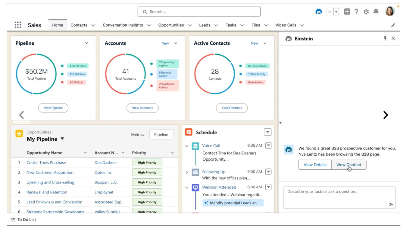 Salesforce's Einstein Copilot is Positioned as a Conversational AI ...