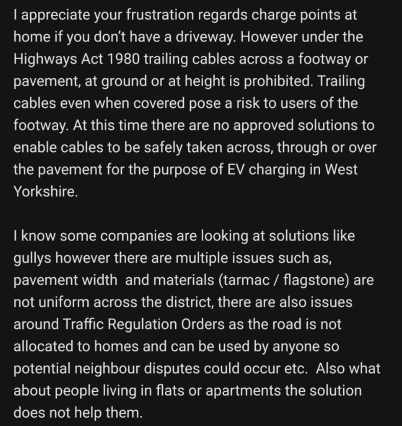 106 days later: DfT yet to send councils pavement charging guidance