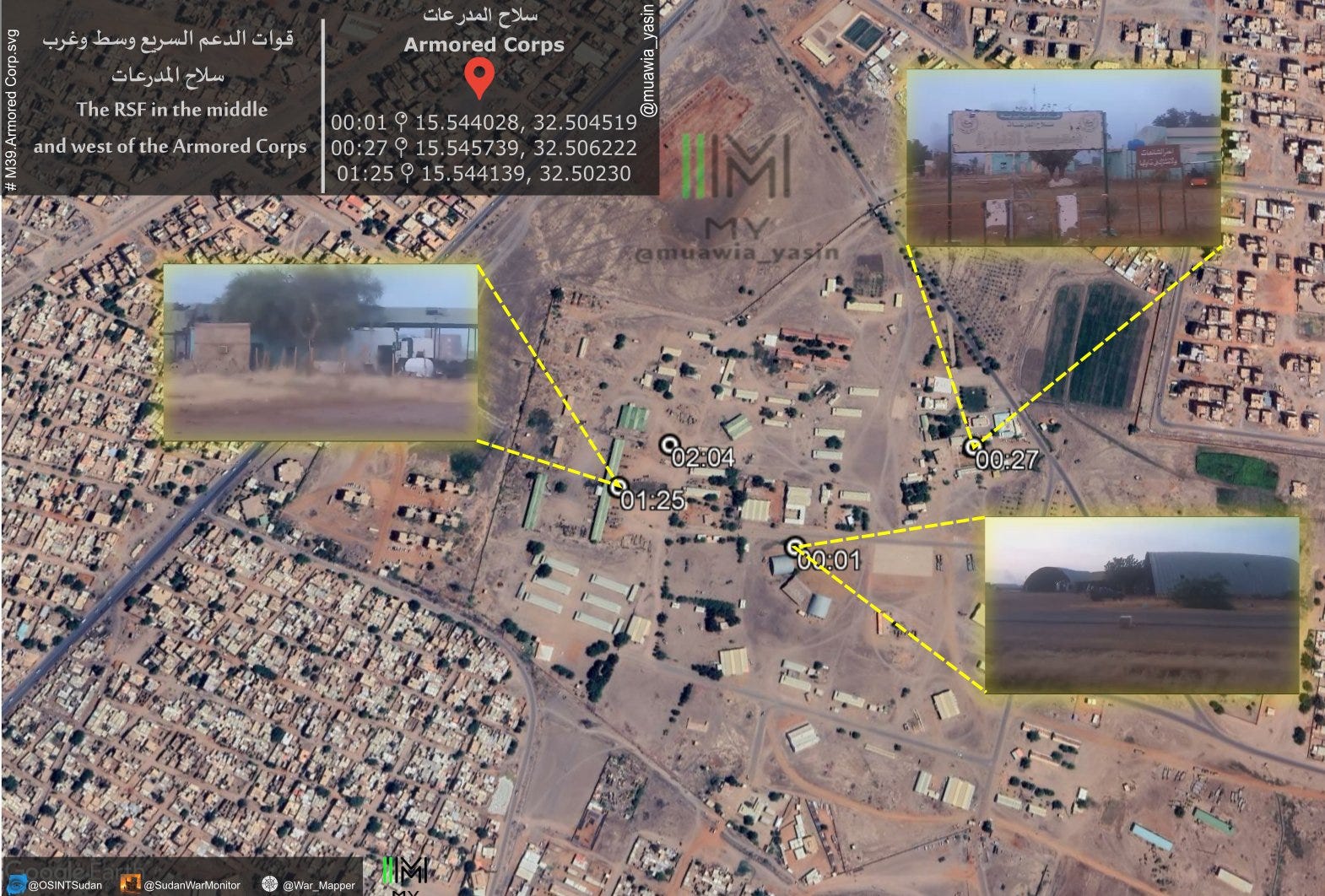Map: RSF invade the Armored Corps