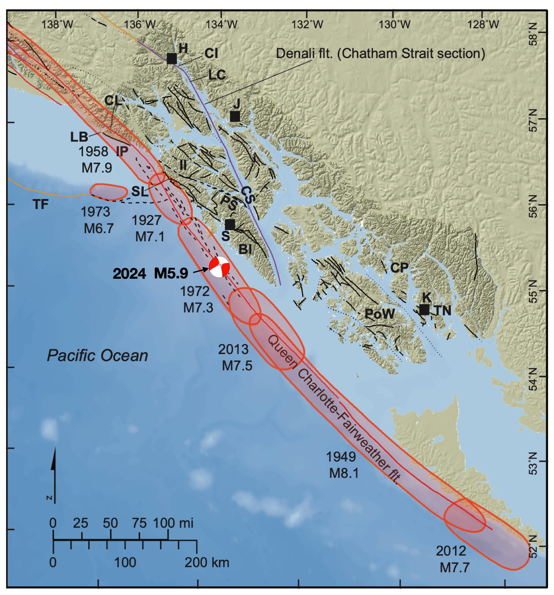 M5.9 earthquake off the coast of Southeast Alaska