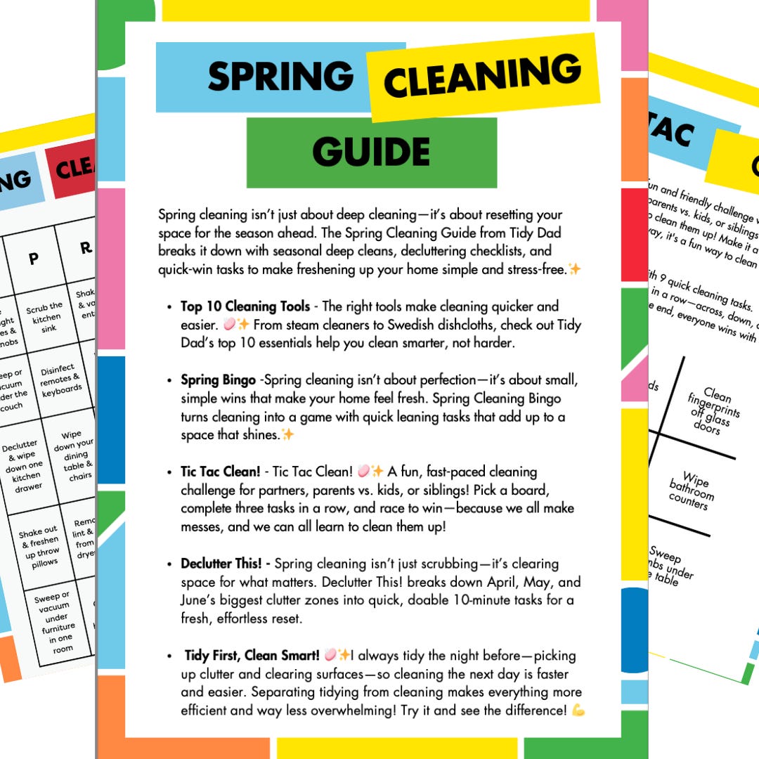 Spring Cleaning Guide - by Tidy Dad - The Tidy Times