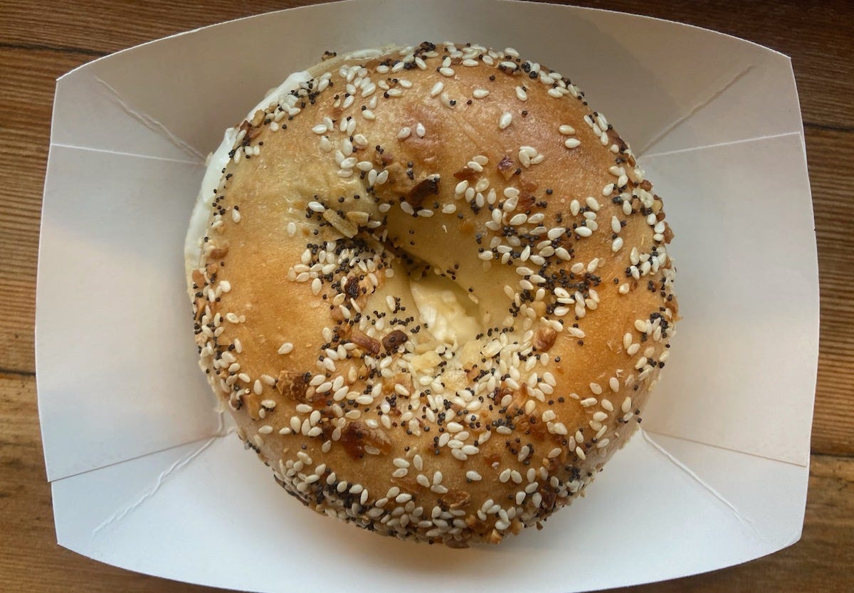 Can I find a good Seattle bagel at... Bagelbop