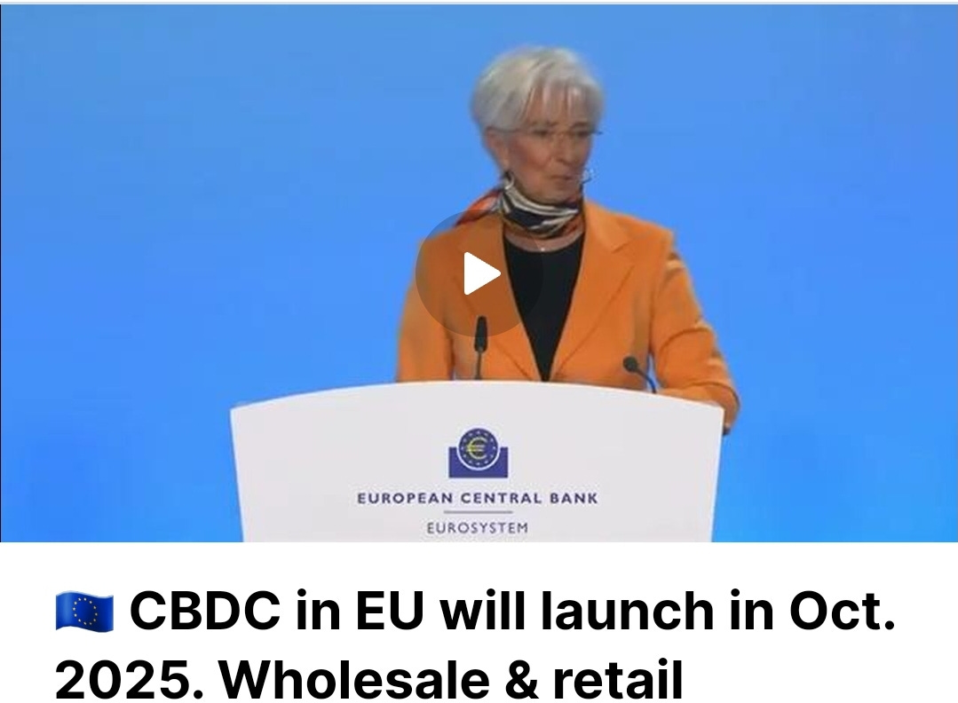 October 25 2025 cbdc installation Christine Lagarde says the EU will ACCELERATE CENTRAL BANK ...