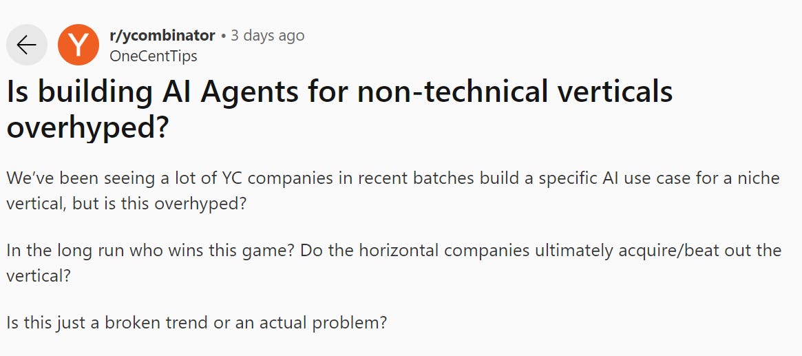 Is building AI Agents for non-technical verticals overhyped?