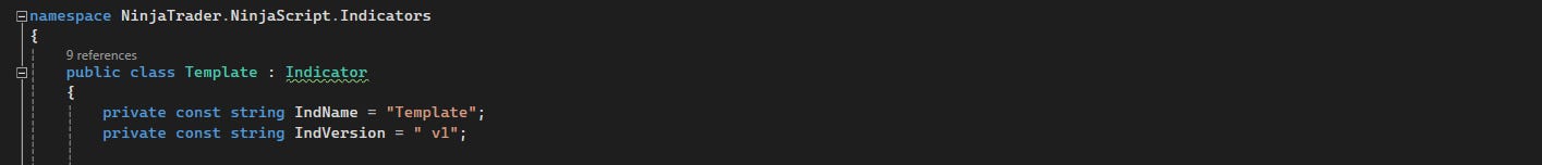 Indicator Template for NinjaTrader 8 (NinjaScript)