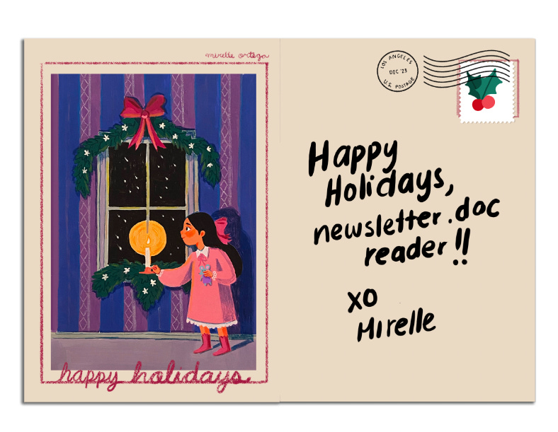 Happy holidays! - by Mirelle Ortega - newsletter.doc