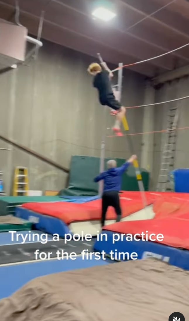How to Bail (Get Rejected) in Pole Vault - by Nick Neral