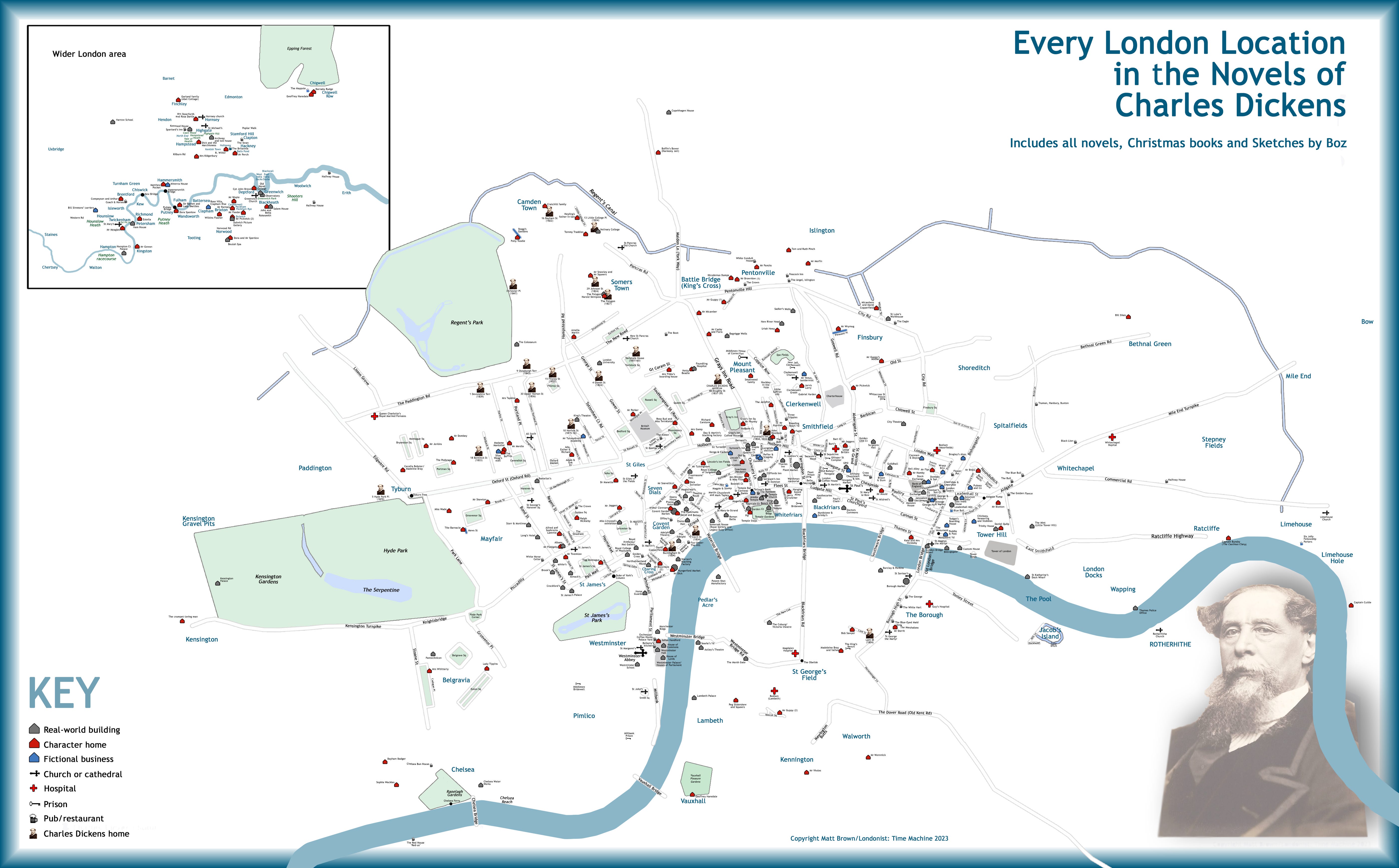 Dickens: The Ultimate Map - Londonist: Time Machine
