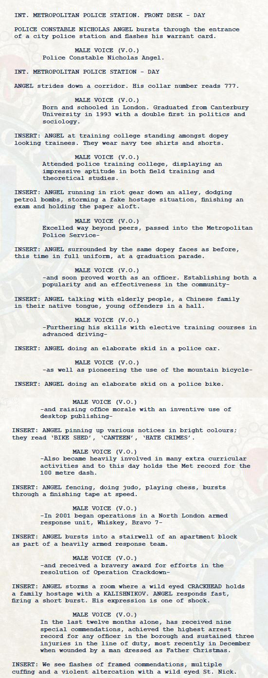 Hot Fuzz (2007) Script Review [BONUS] - by D.L. Holmes