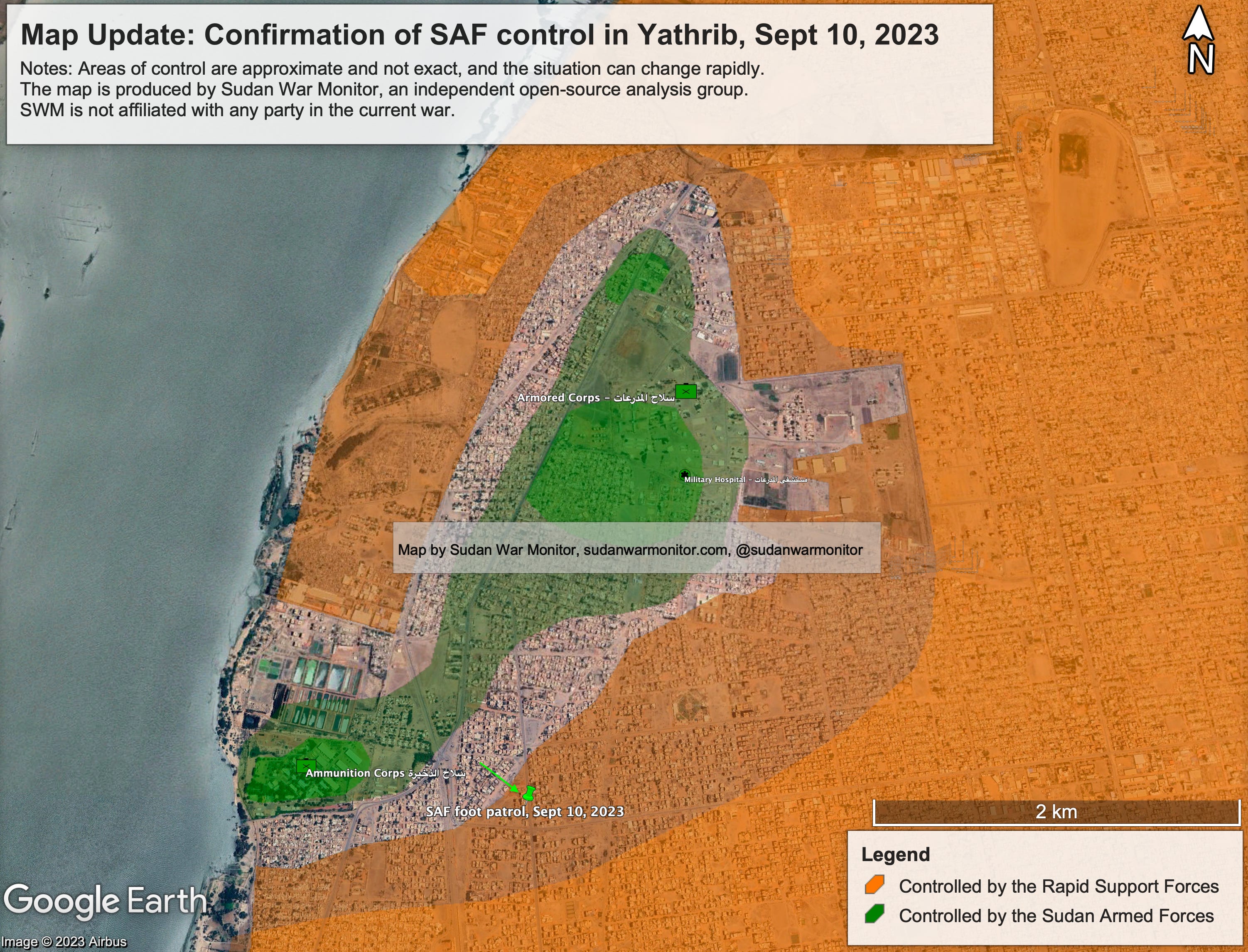 Map Update: Confirmation of SAF control in Yathrib