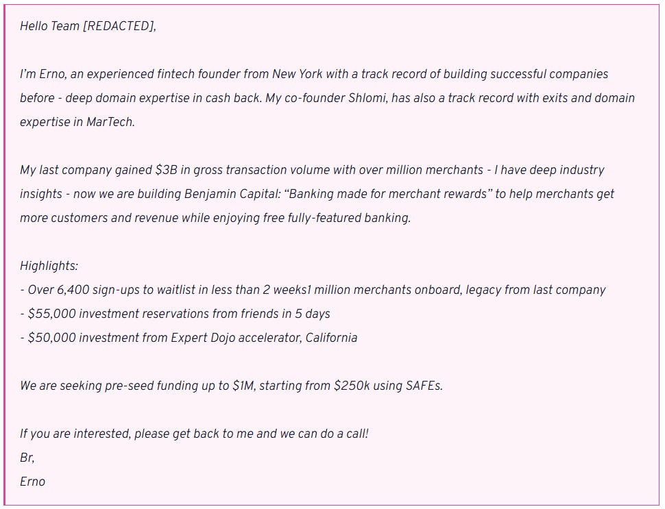 How to Write a Top 1% Cold DM to Investors