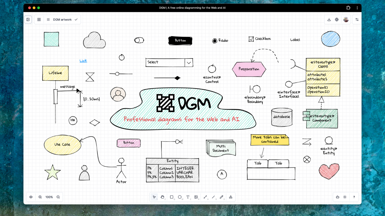 New DGM tool combines sketchnoting with diagramming