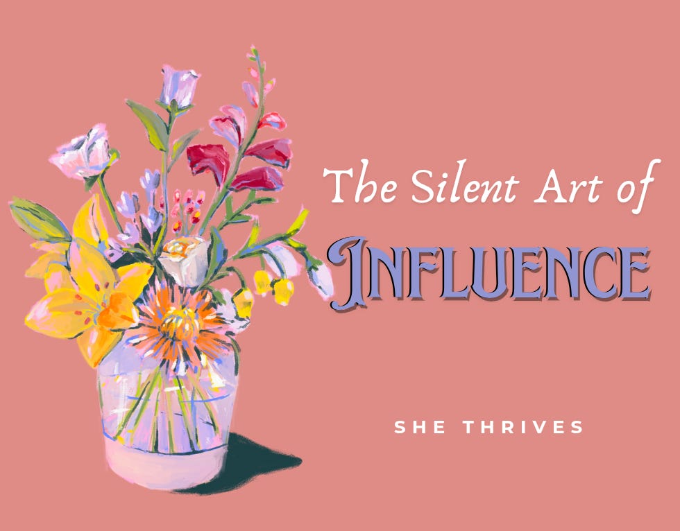 The Silent Art of Influence - by yasmine a woman journal
