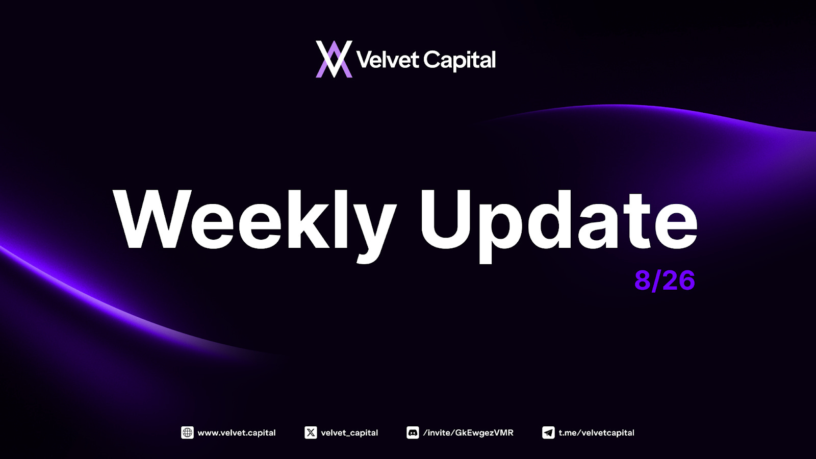 Weekly Update (8/26) - by Velvet.Capital