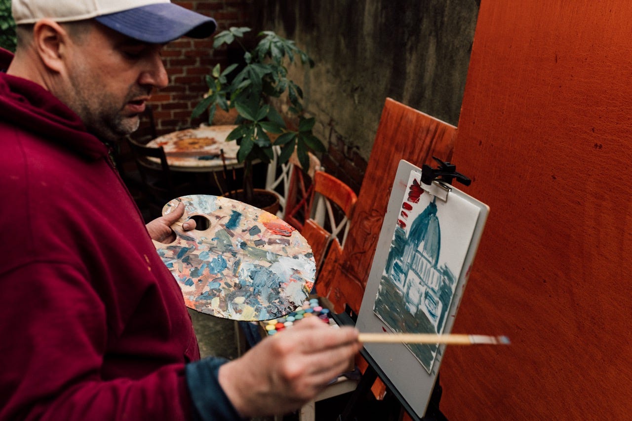 From Keyboard to Canvas: Meet the Political Reporter Who Paints Washington