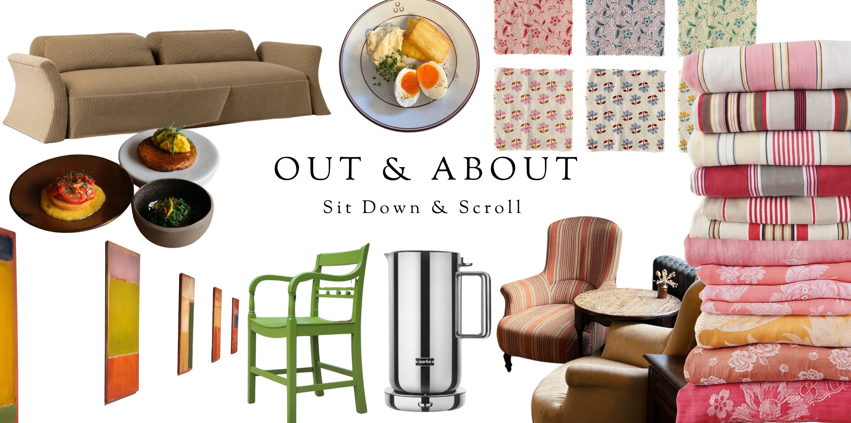 Out & About - Sit Down & Scroll - by Tat London