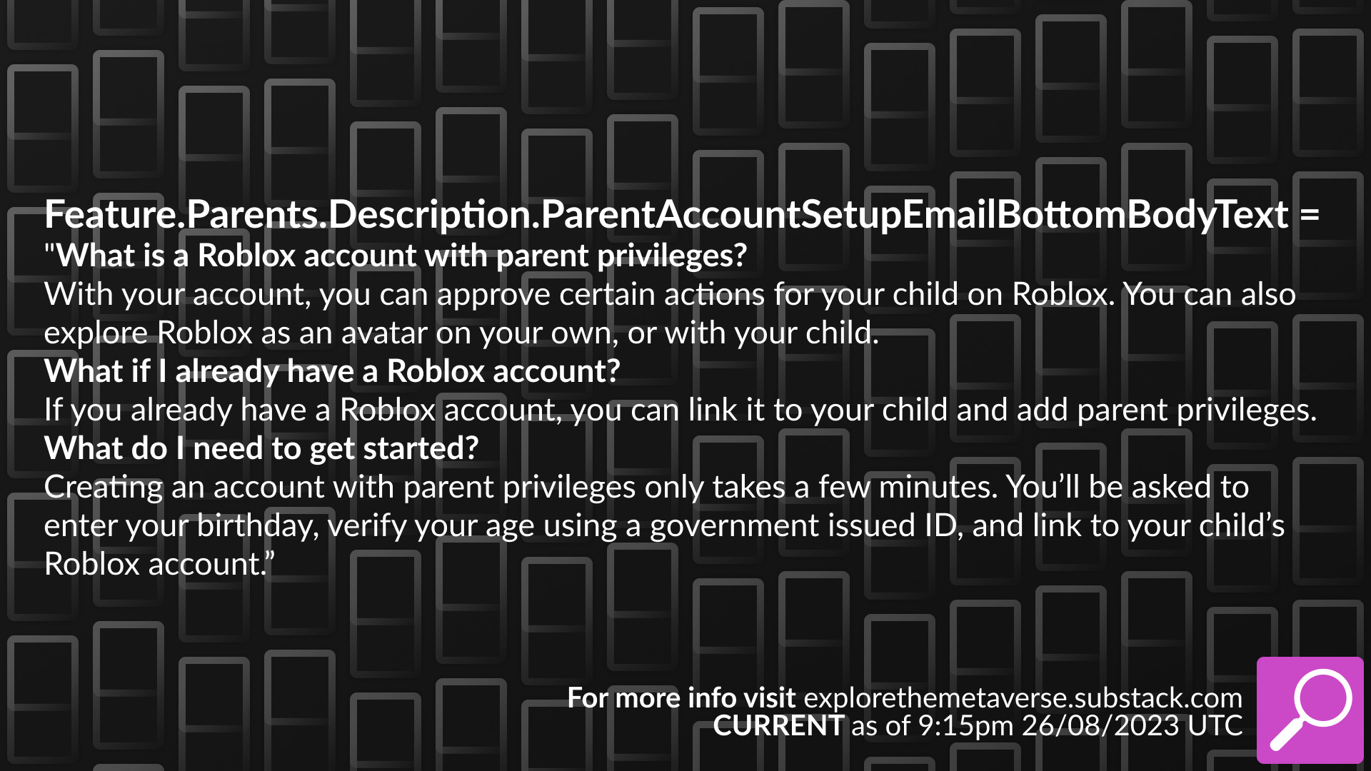 Roblox to (re)add parent accounts - by EcoScratcher