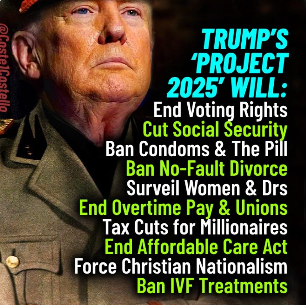Project 2025 is Trump 2.0: Orange Hitler.