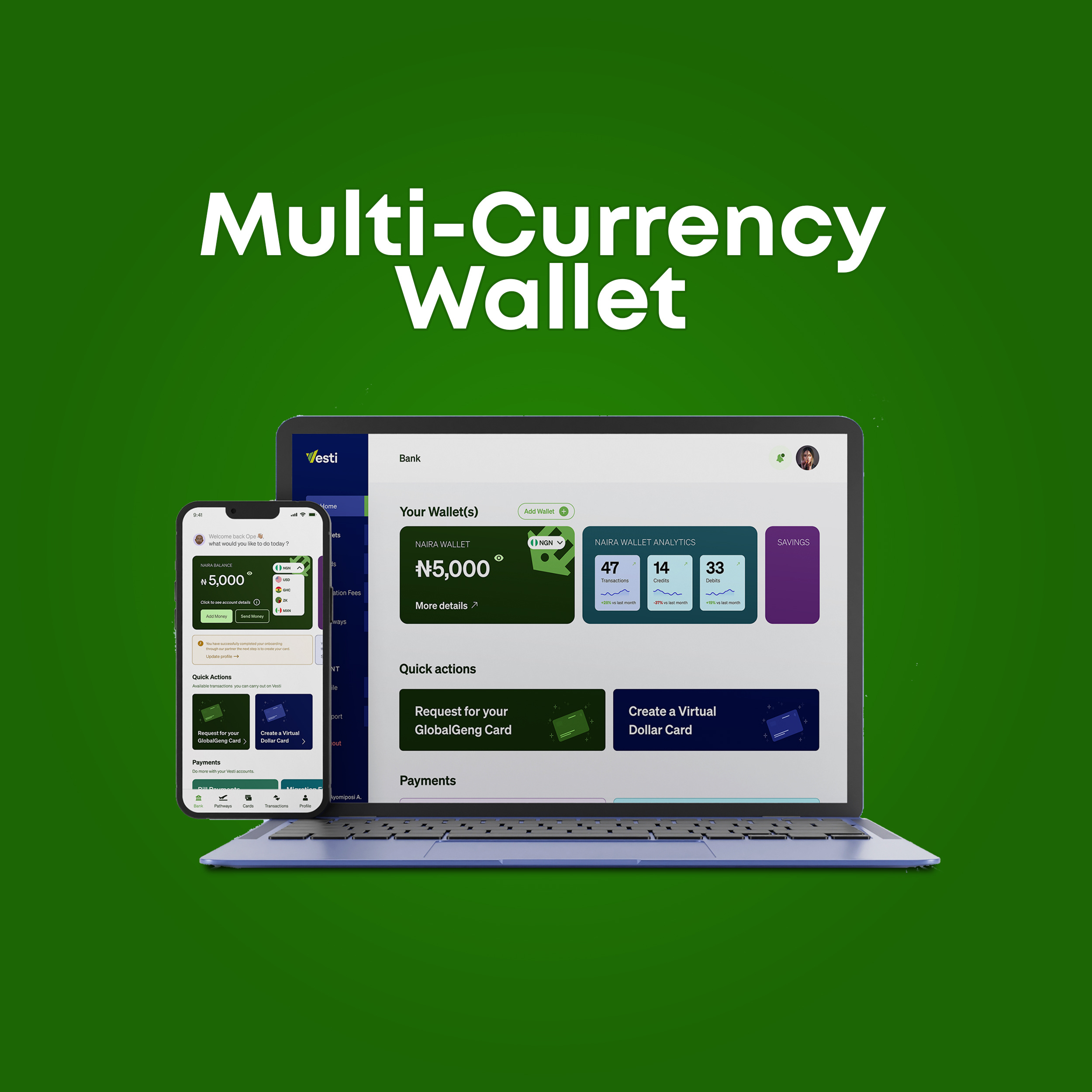 Multi-Currency Wallet - by Vesti App