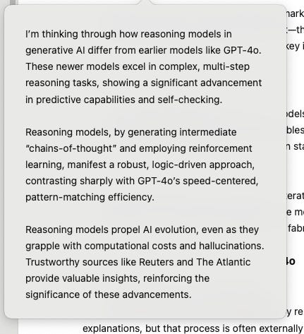 Why AI reasoning models matter - by Craig Van Slyke