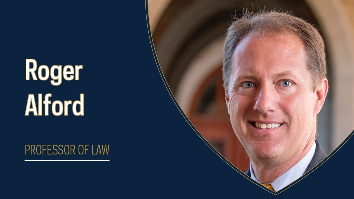 Major Development: Roger Alford to DOJ - by Rob Hahn