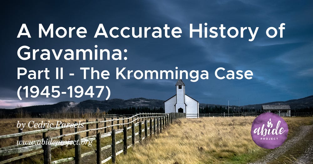 Part II - The Kromminga Case (1945-1947)