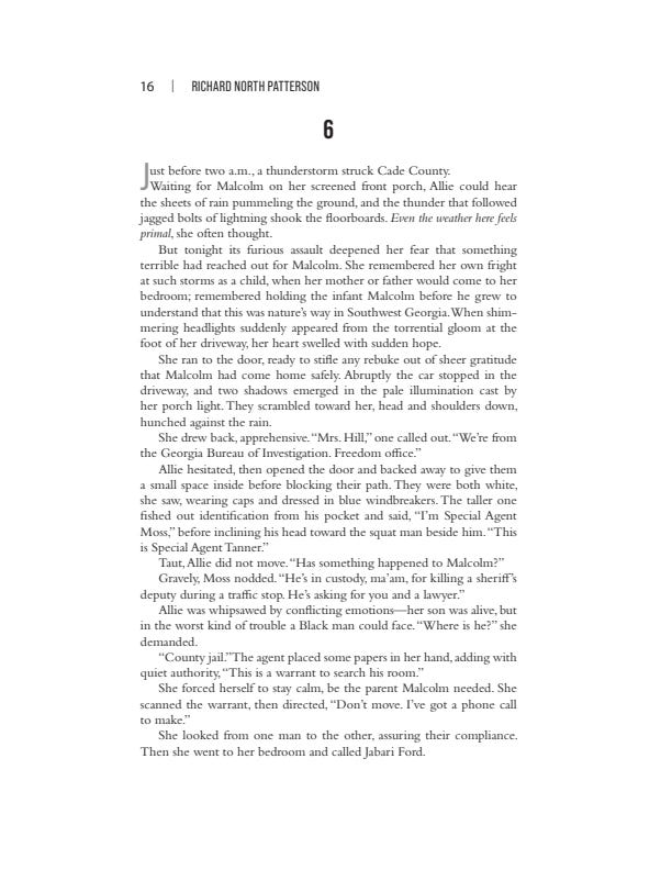 Read Richard North Patterson's TRIAL Chapters 5-7