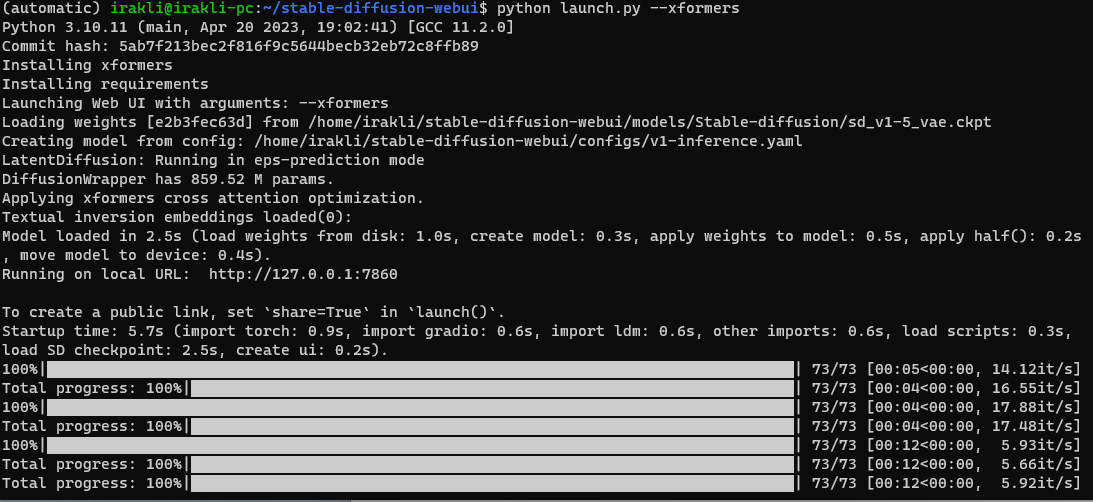 [May 2023] Latest Automatic1111 Installation with WSL2 on Windows