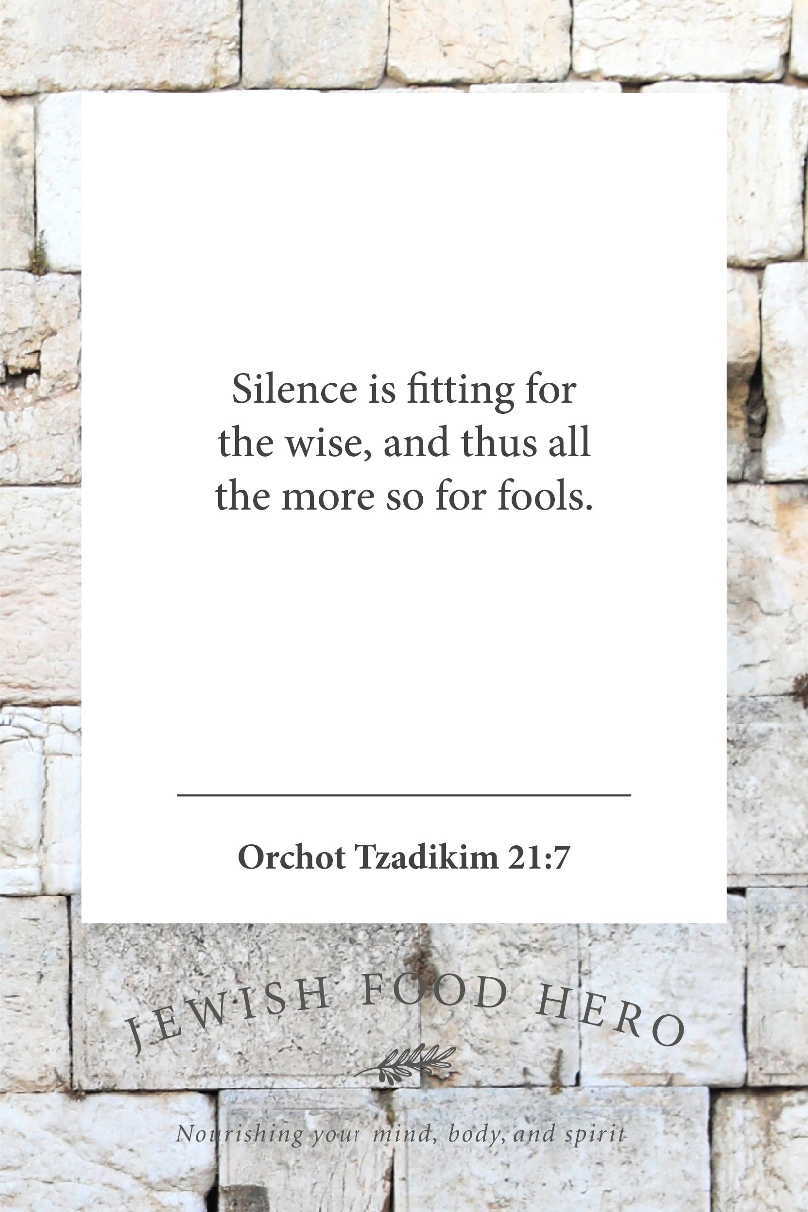 Sacred Hush: Exploring Silence in Jewish Wisdom