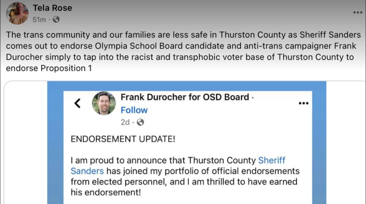 Sheriff Sanders Revokes School Board Endorsement