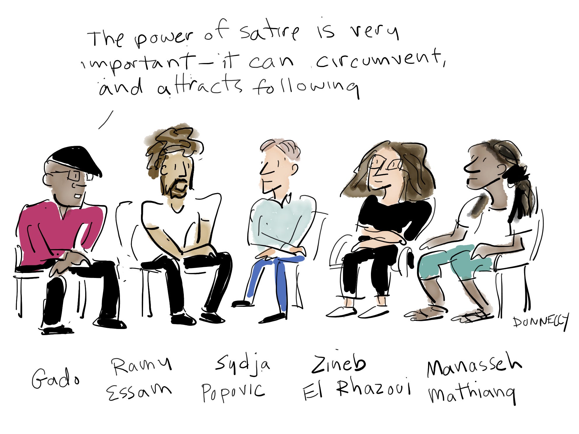 The Power Of Satire - by Liza Donnelly - Seeing Things