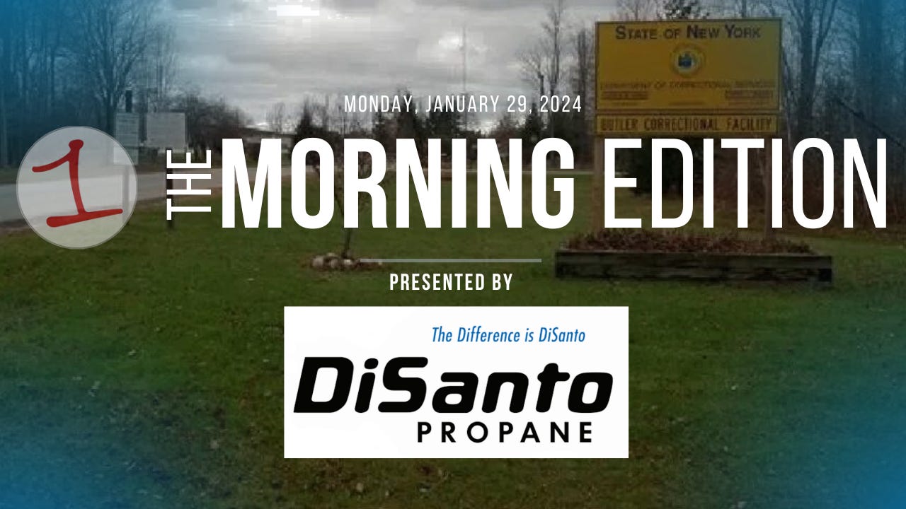 Your Morning Edition for Monday, Jan. 29th presented by DiSanto Propane!