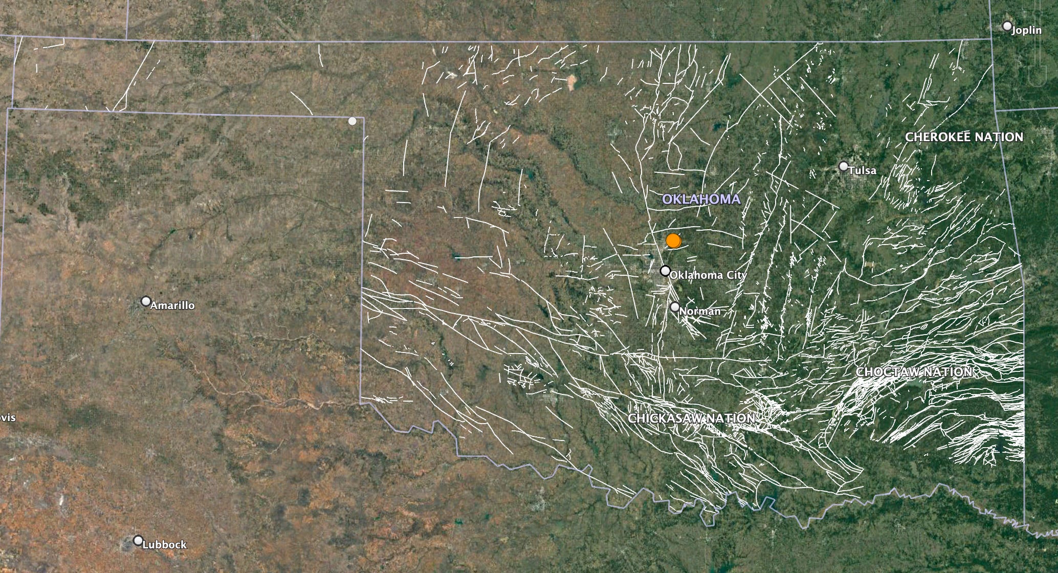 Oklahoma City shaken by moderate earthquakes, presumed anthropogenic