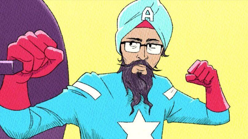 Through animation, meet the Sikh Captain America
