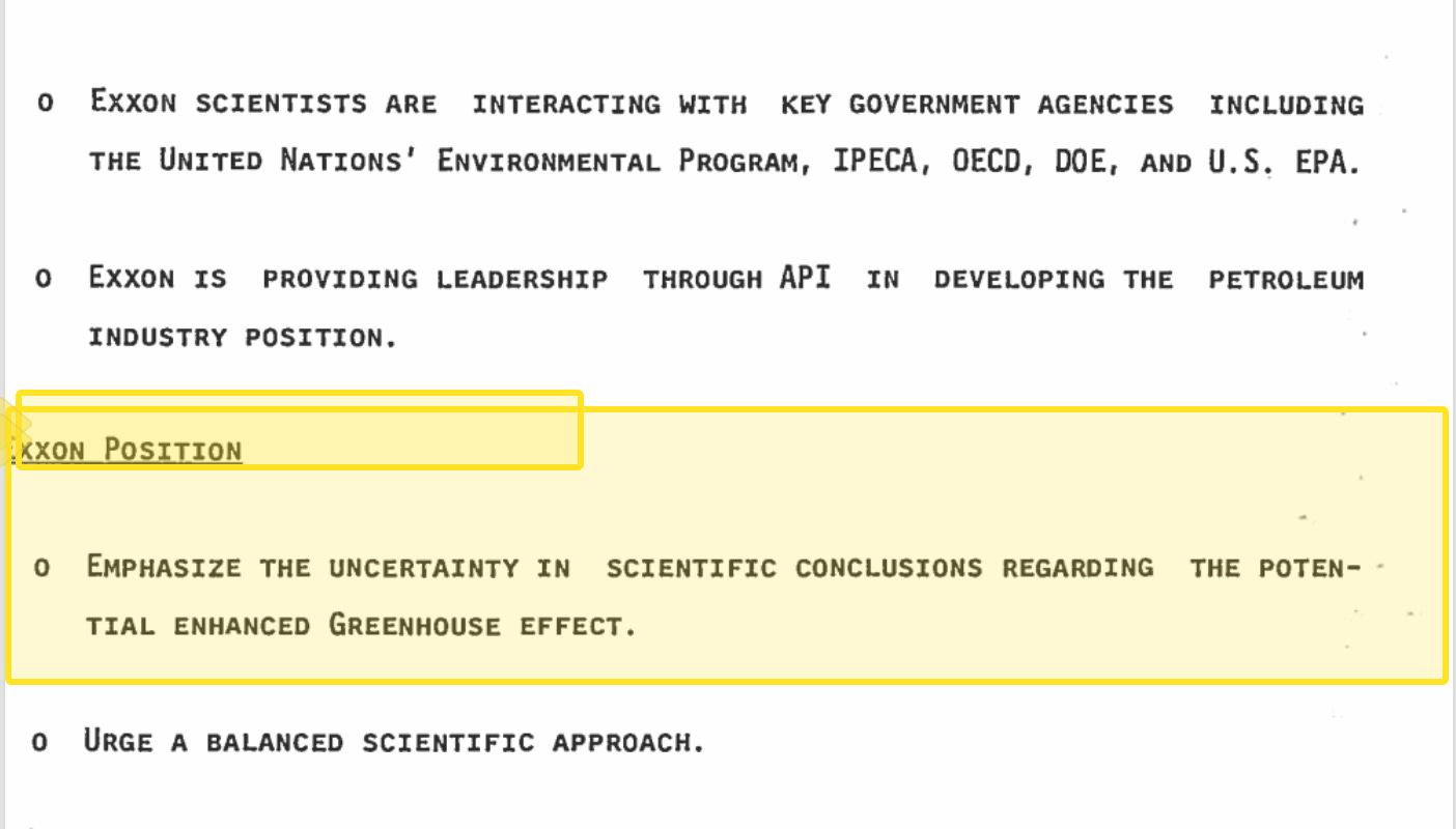 How Exxon tried to twist climate science for profit
