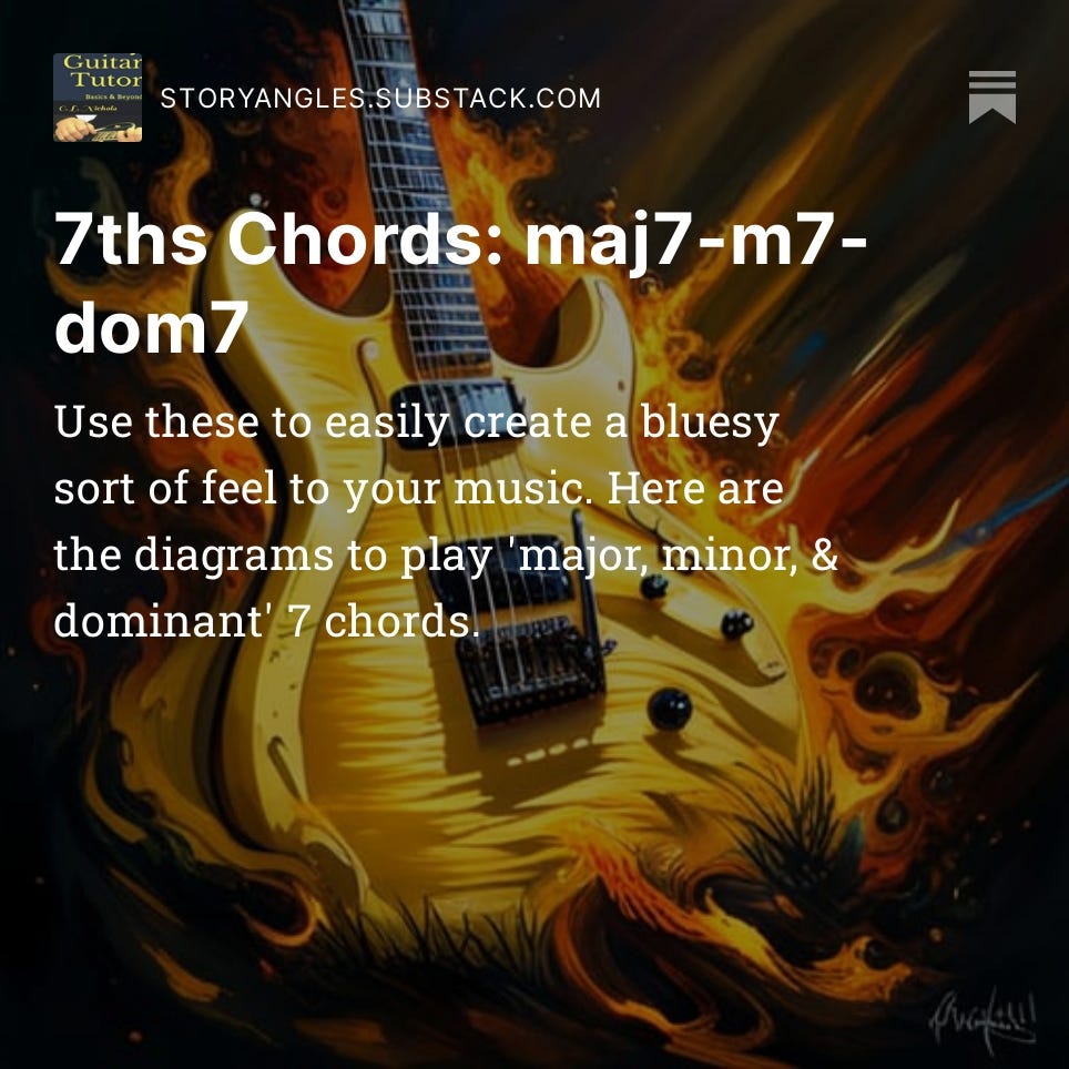 7ths Chords: maj7-m7-dom7 - by C. L. Nichols