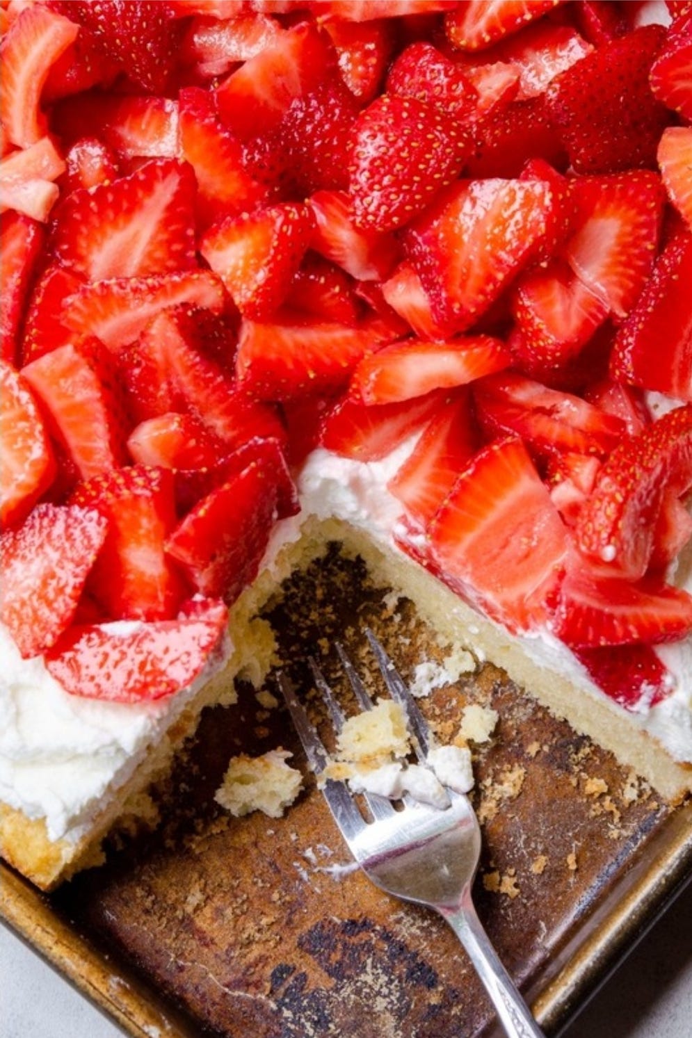 Slab Strawberry Shortcake - by Try and eat