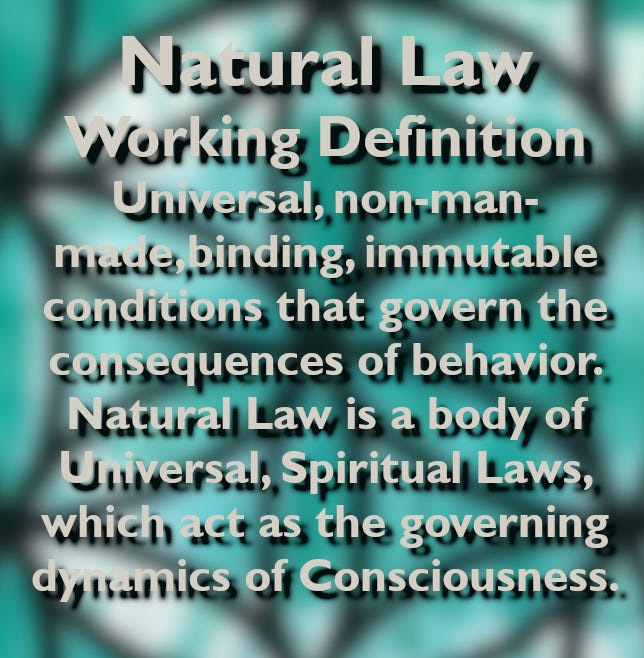 Natural Law Definition Science