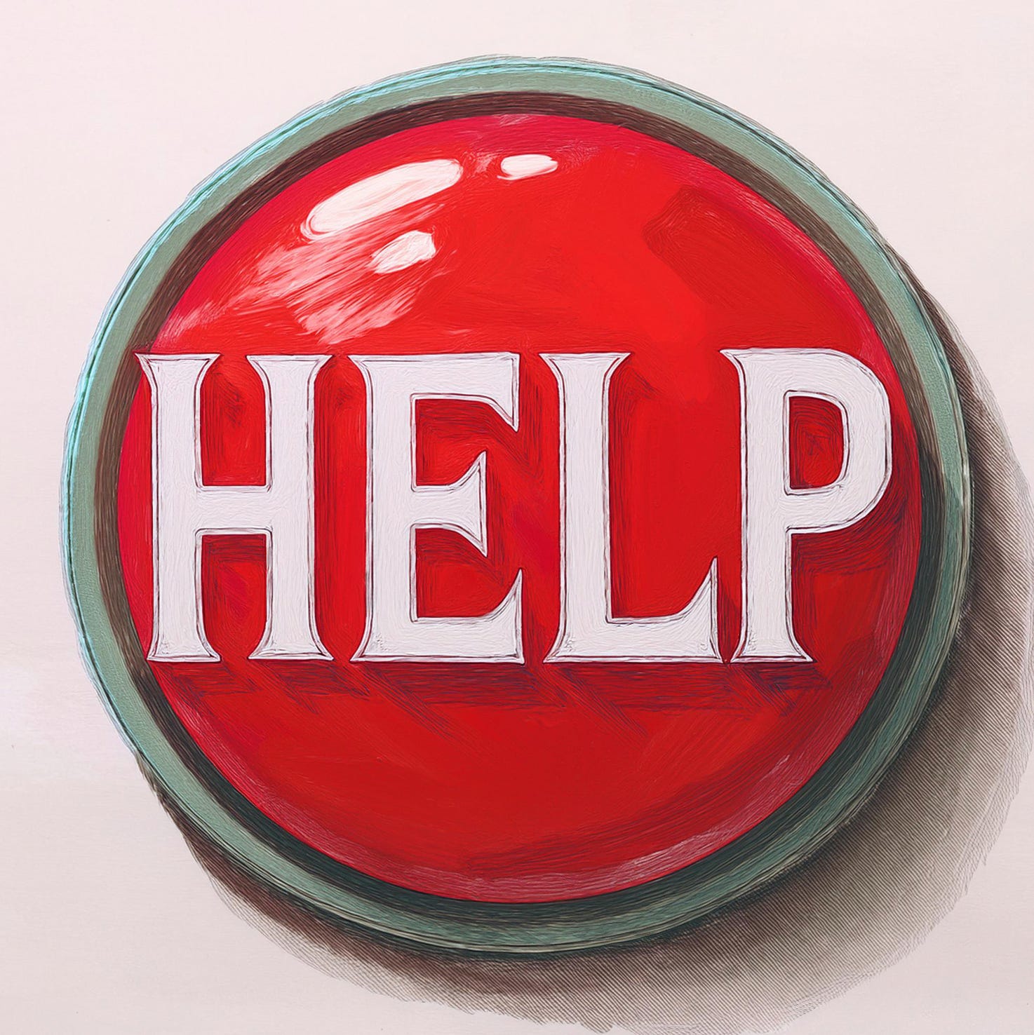 Big Red Help Button - by Donnie Davis