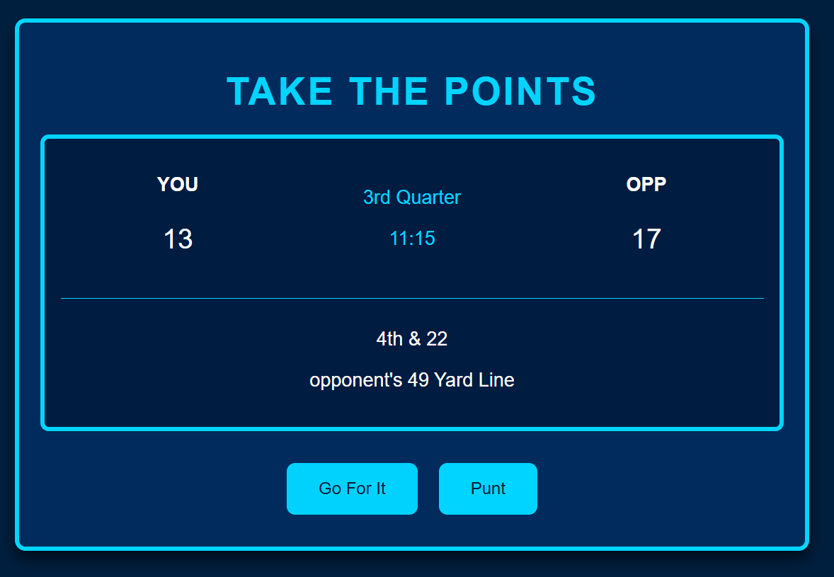 Introducing: Take The Points - by Ray Carpenter - The Spade