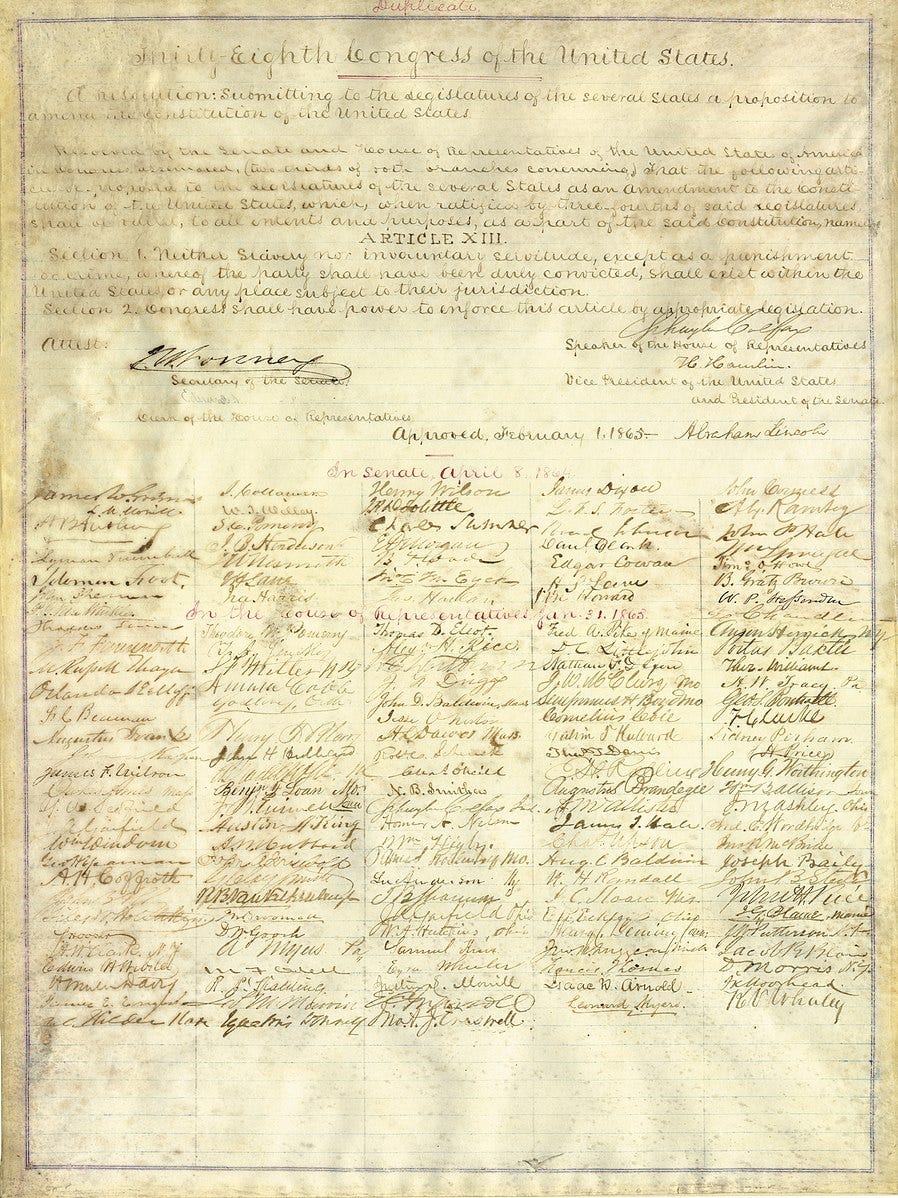 The 13th Amendment: Ending Slavery in the United States