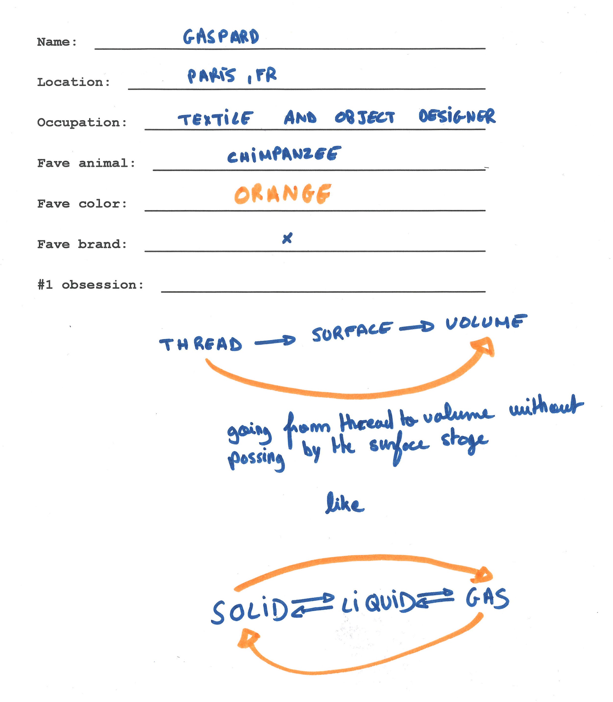 Q&A with Gaspard Fleury-Dugy, Knitting and Textile Designer