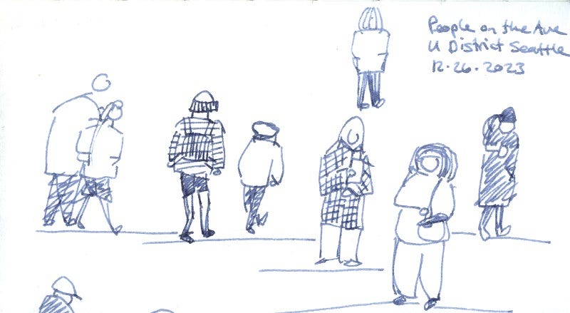 Public Drawing Emotions and Jitters - by Logan Bingle